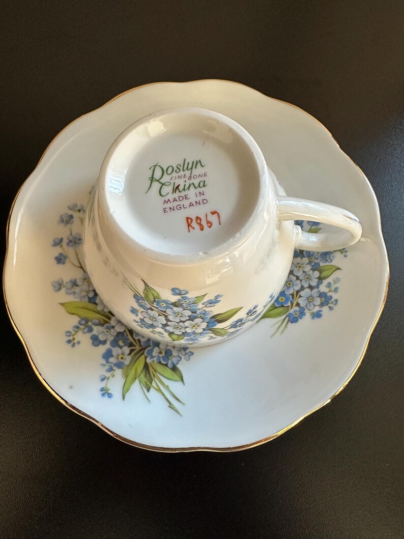 Vintage Roslyn Fine Bone China Made in England R867 - Etsy