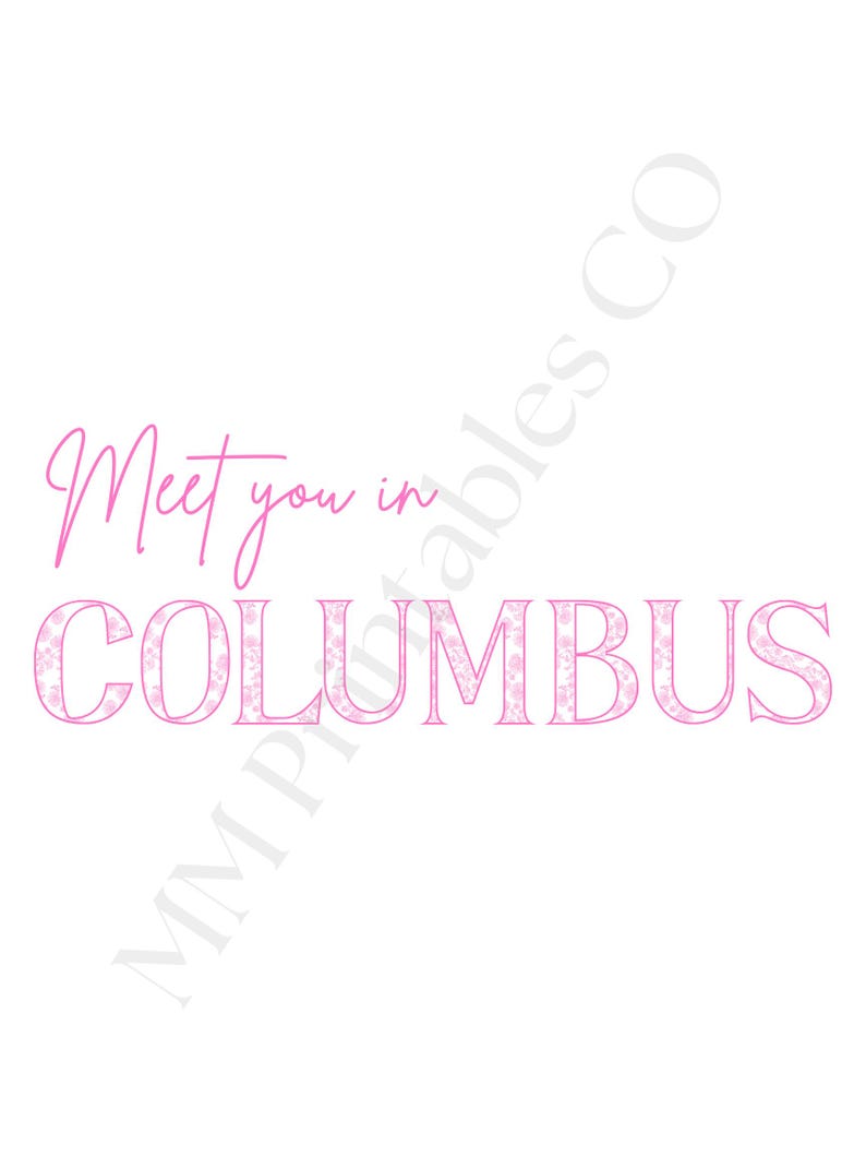 Pink Ohio State Buckeyes Wall Art Bundle | Columbus Ohio 614 Area Code ...