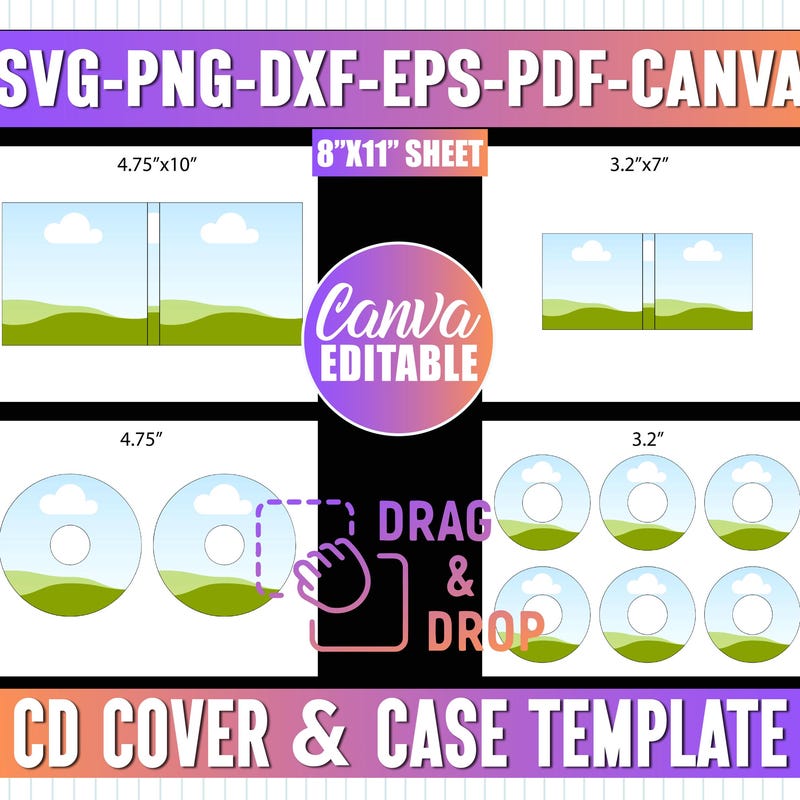 Cd Front and Back Covers - Etsy