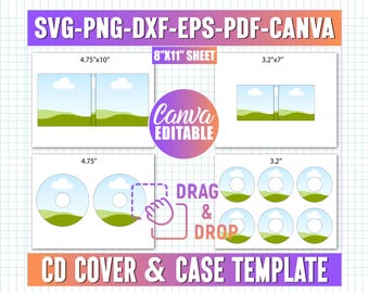 CD Cover & Case Template, Cd Case Insert Template, Cd Jewel Case ...