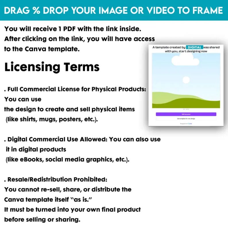 Retro Christmas, Retro Christmas Canva Frame Bundle, Editable Template ...