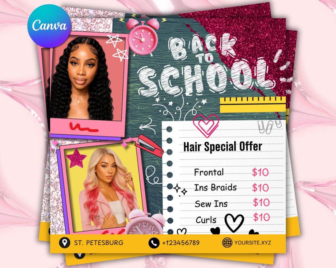 Back to School Booking Flyer, July Bookings, Back to School Specials ...