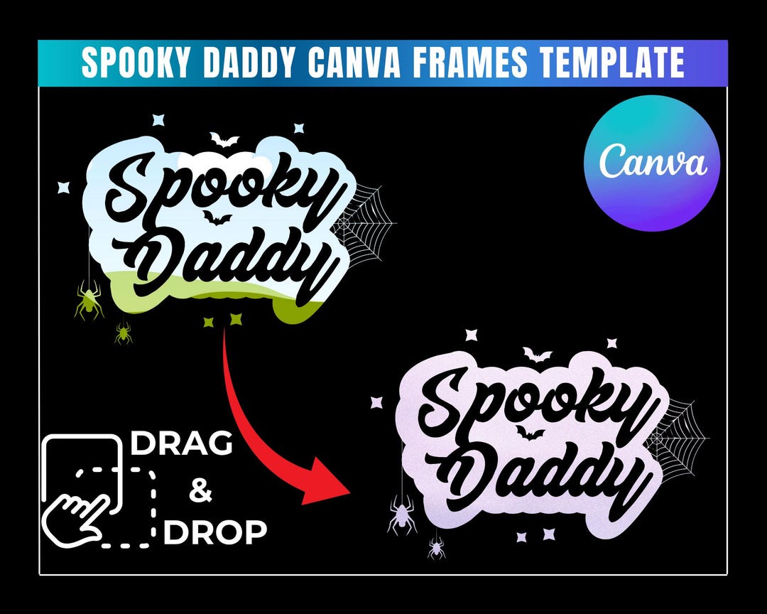 Modelo de Papai Assustador para Canva, Design de Moldura de Halloween ...