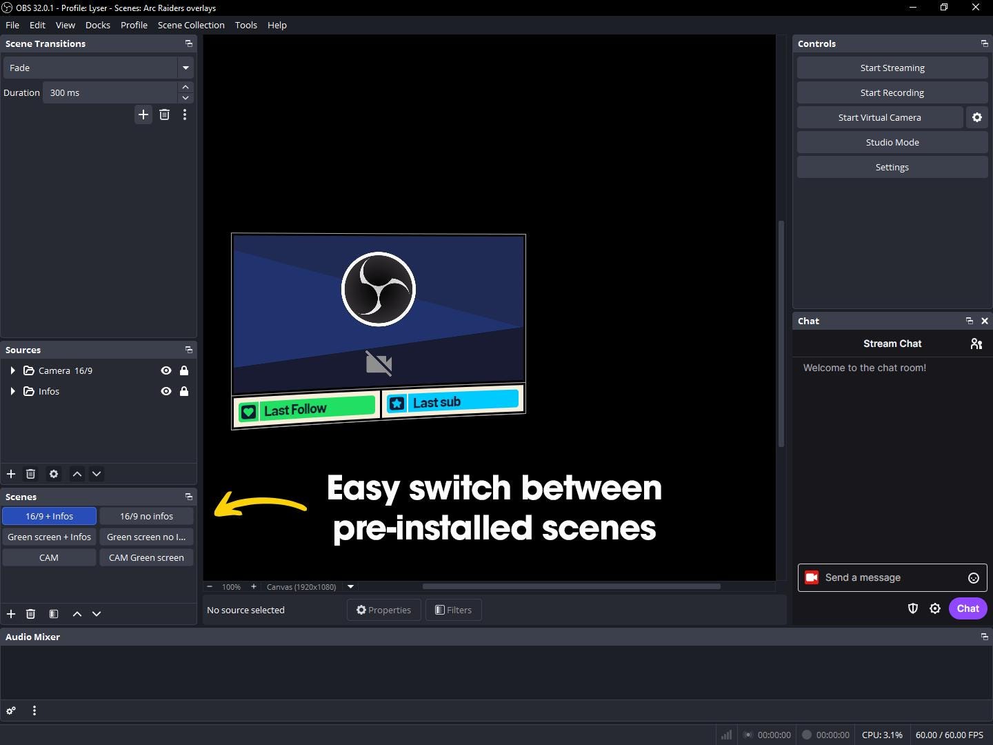 Arc Raiders In-game Overlay for OBS Studio – Matching HUD Style, .json ...
