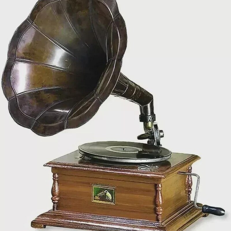 Antique Gramophone - Etsy