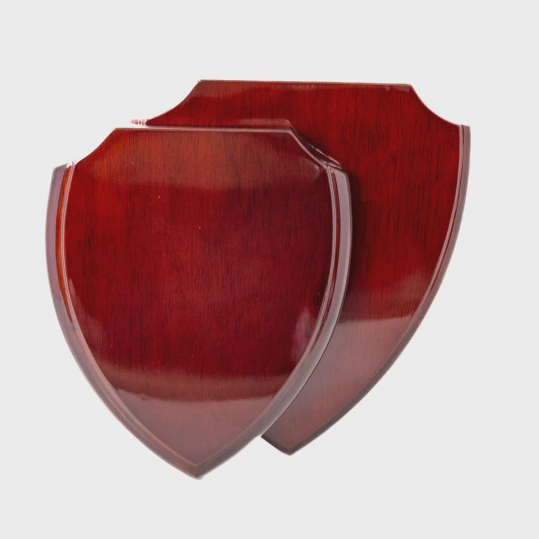 Blank Shield Plaque Wooden Display Multiple Sizes for Engraving, Arts ...