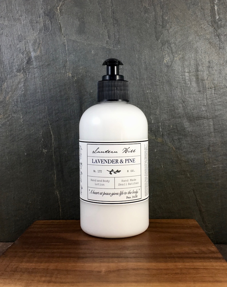 Lavender & Pine Hand and Body Lotion - 8 Oz. Pump - Etsy