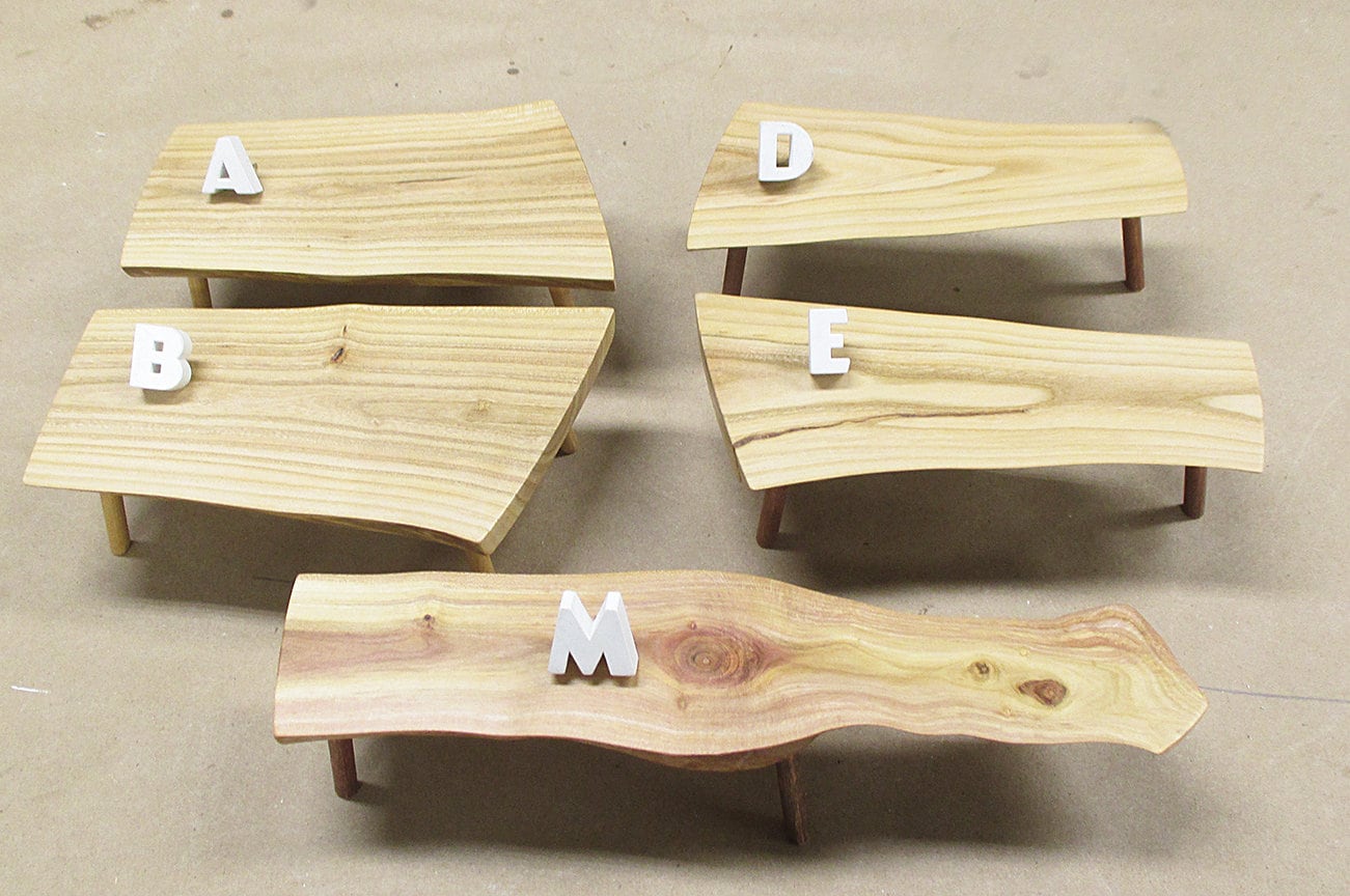 Mini Live Edge Tables by Automata Artist Tom Haney Limited Edition Rare ...