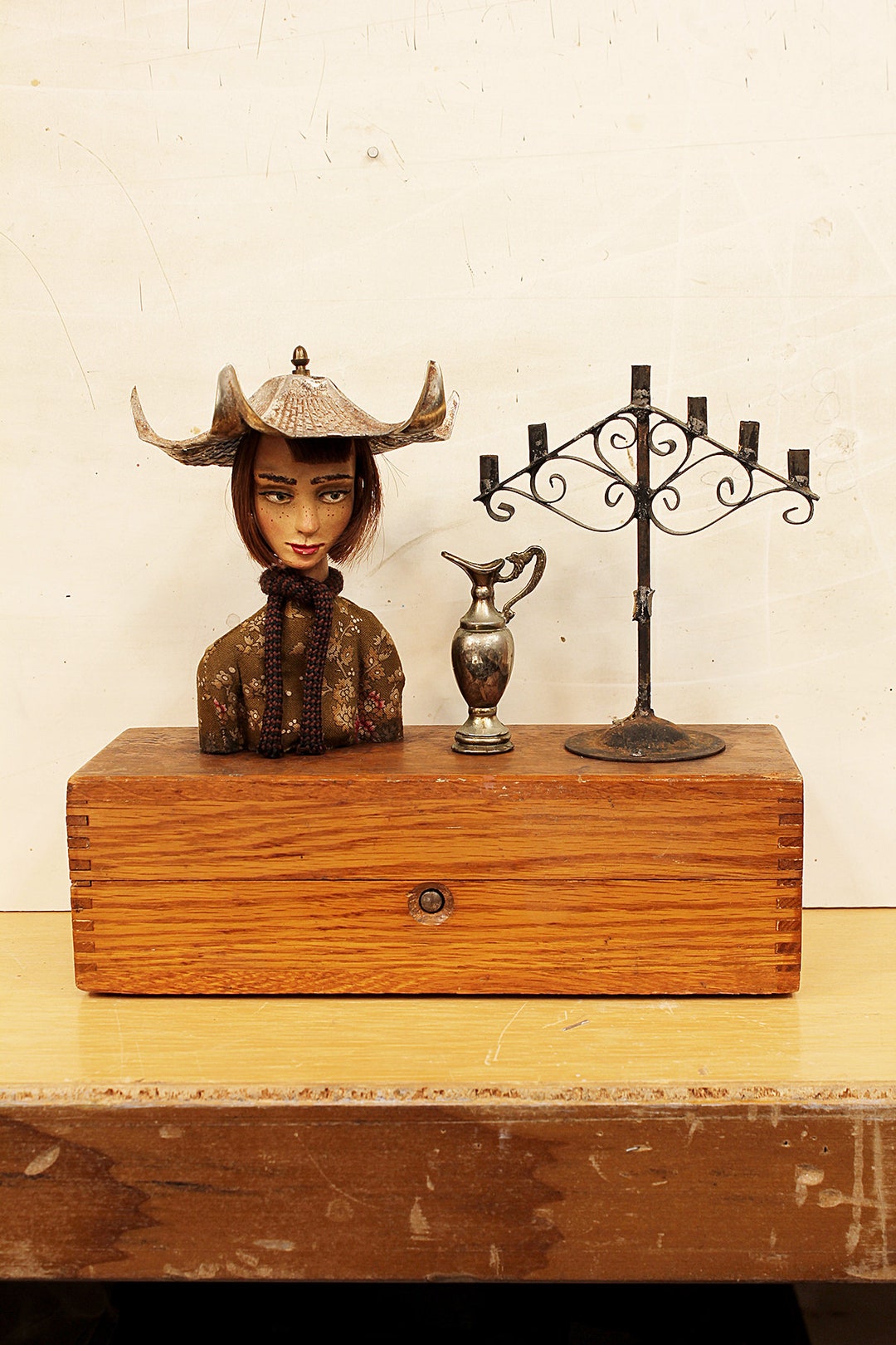 Panko - A Portrait by Tom Haney - One of a Kind Sculpture by Tom Haney, Automata Maker - Unique ...