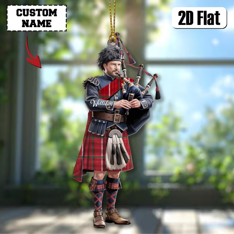 Scottish Bagpiper - Etsy