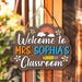 Personalized 3D Teacher Door Hanger, Teacher Gifts, Teacher Welcome ...
