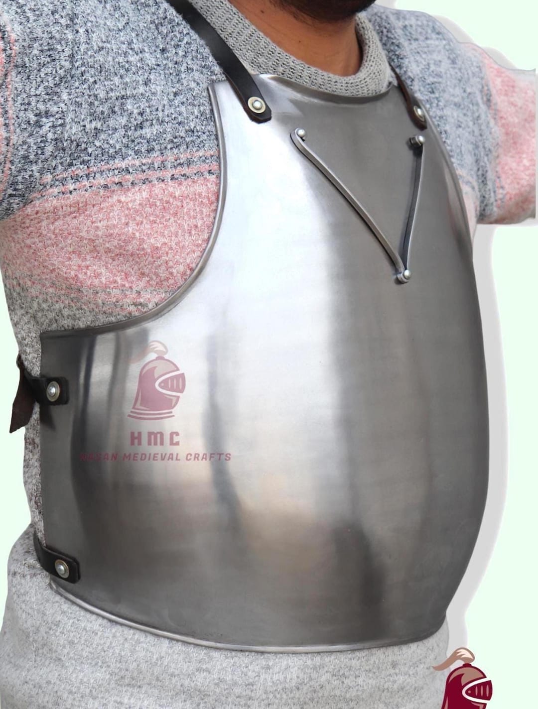 Medieval Churburg Globose Breastplate – Hand-forged 16 Gauge Steel ...