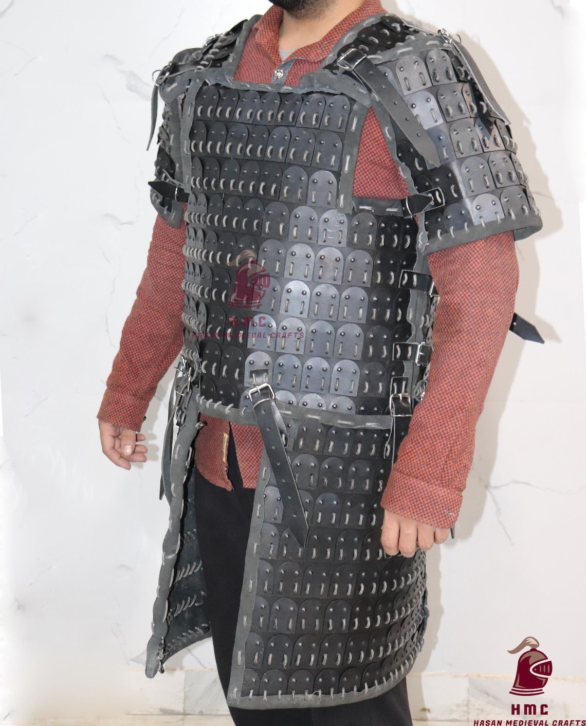 Blackened Lamellar Armor – U-shape Plates With Tassets | Medieval ...