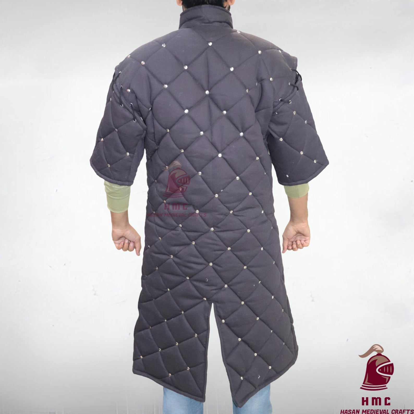 Aketon, Medieval Costume, Padded Gambeson, Viking Clothing, Full Length ...