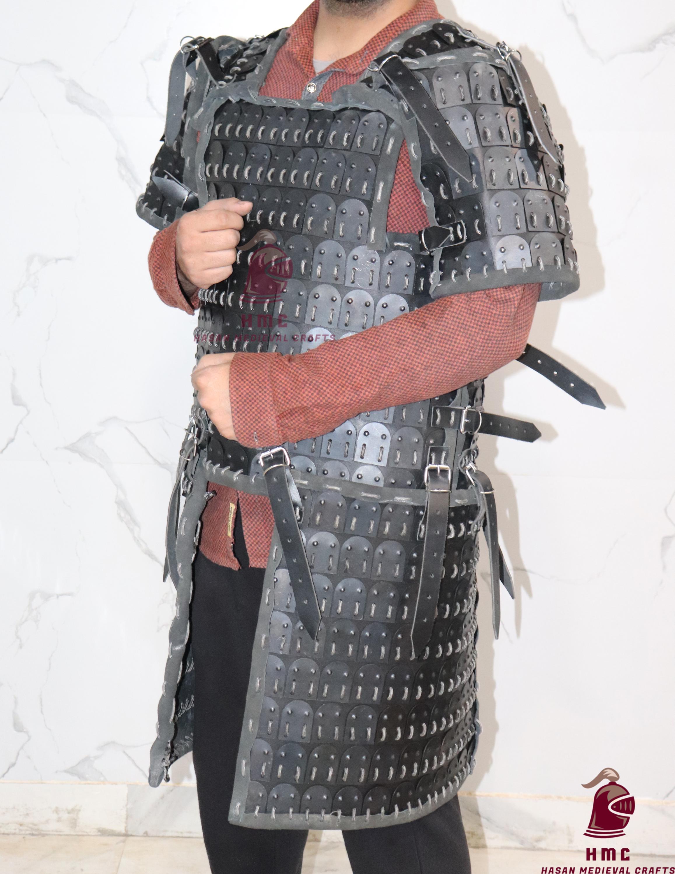 Blackened Lamellar Armor – U-shape Plates With Tassets | Medieval ...
