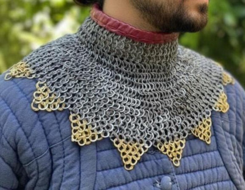 SS Zigzag Riveted Chainmail Bishop Mantle 8 MM Piece for Larp , Sca ...