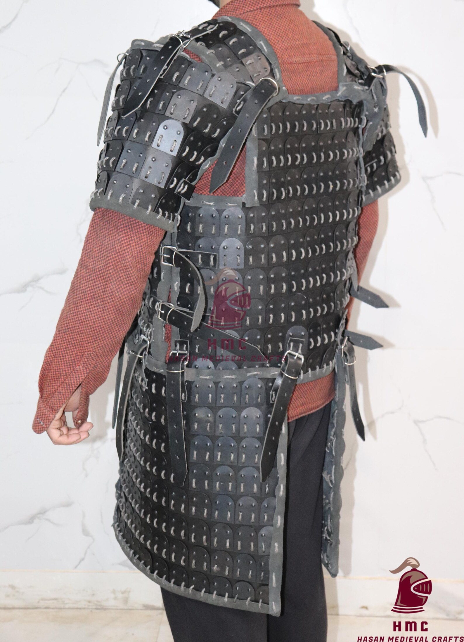 Blackened Lamellar Armor – U-shape Plates With Tassets | Medieval ...