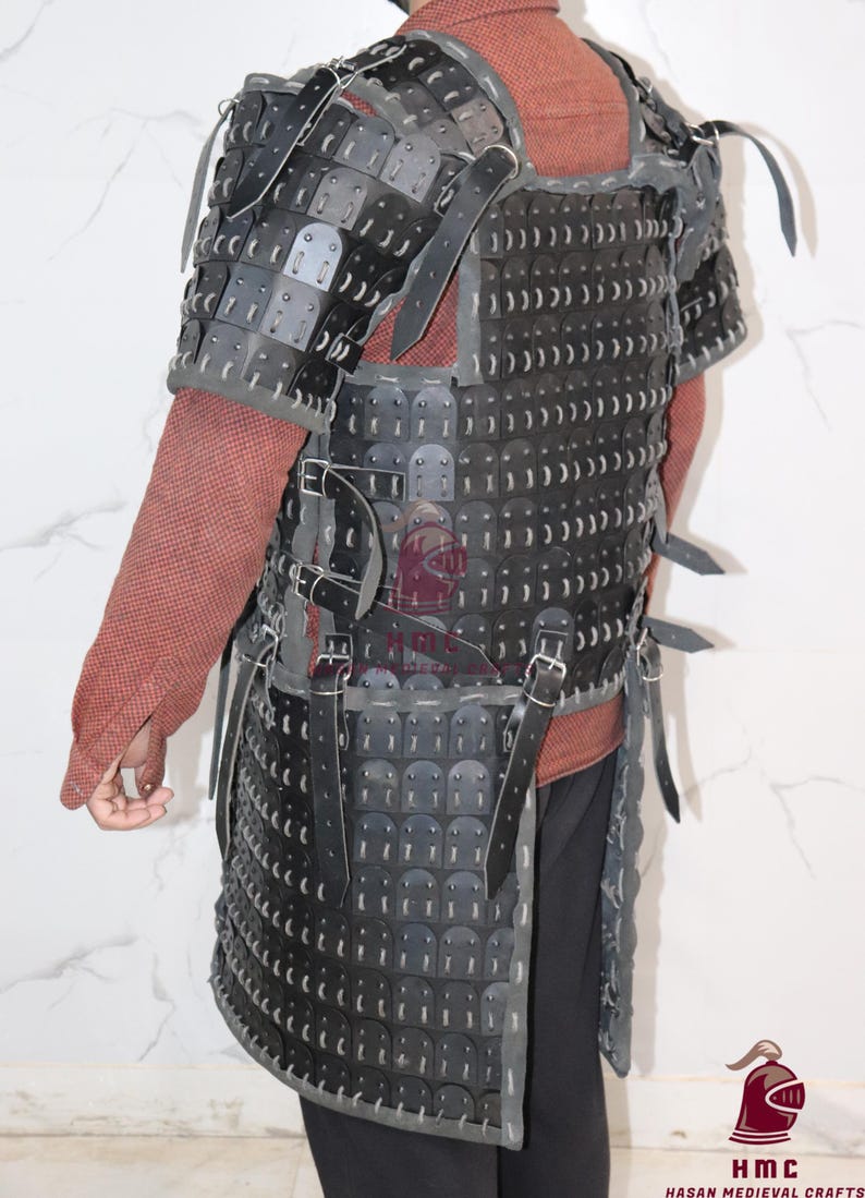 Blackened Lamellar Armor – U-shape Plates With Tassets | Medieval ...