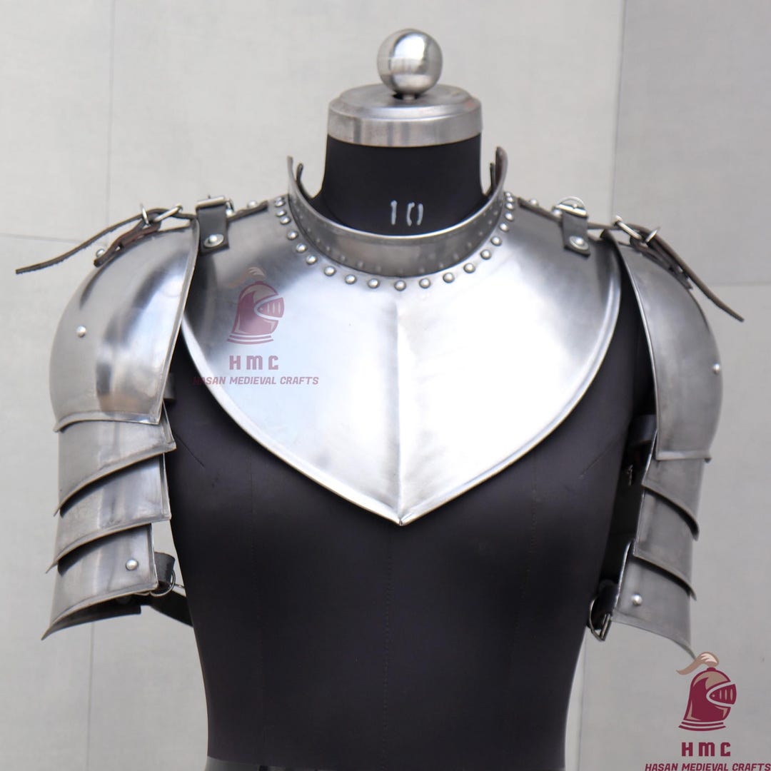 Buy Medieval Armour Set – Gorget With Pauldrons for Knights Best Gift ...