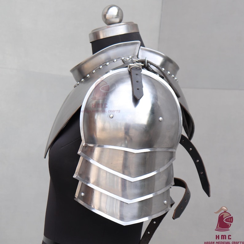 Buy Medieval Armour Set – Gorget With Pauldrons for Knights Best Gift for Christmas Halloween ...