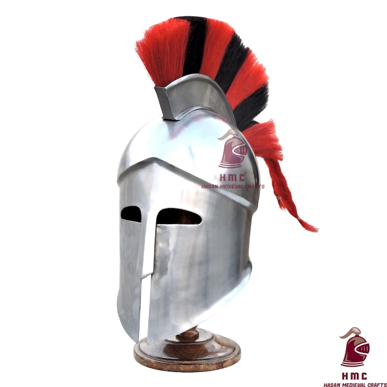 SCA Corinthian Helmet – Greek Hoplite Style Combat Helmet Include Plume ...
