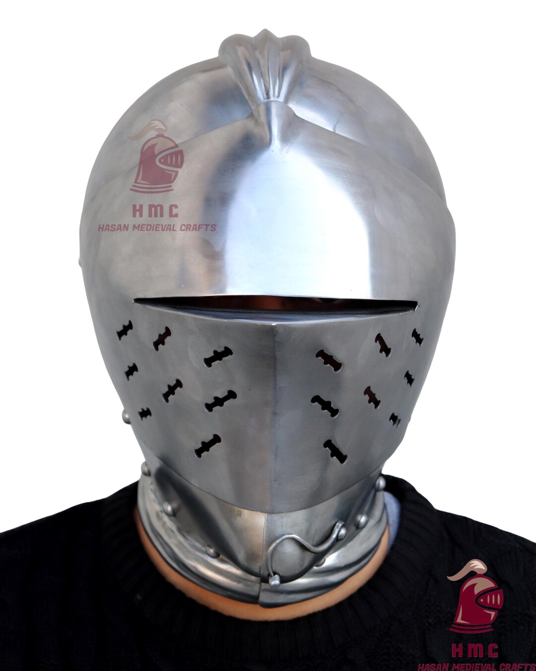 Tudor Helmet – 16th Century Medieval Armour Headpiece 18 Gauge Best ...