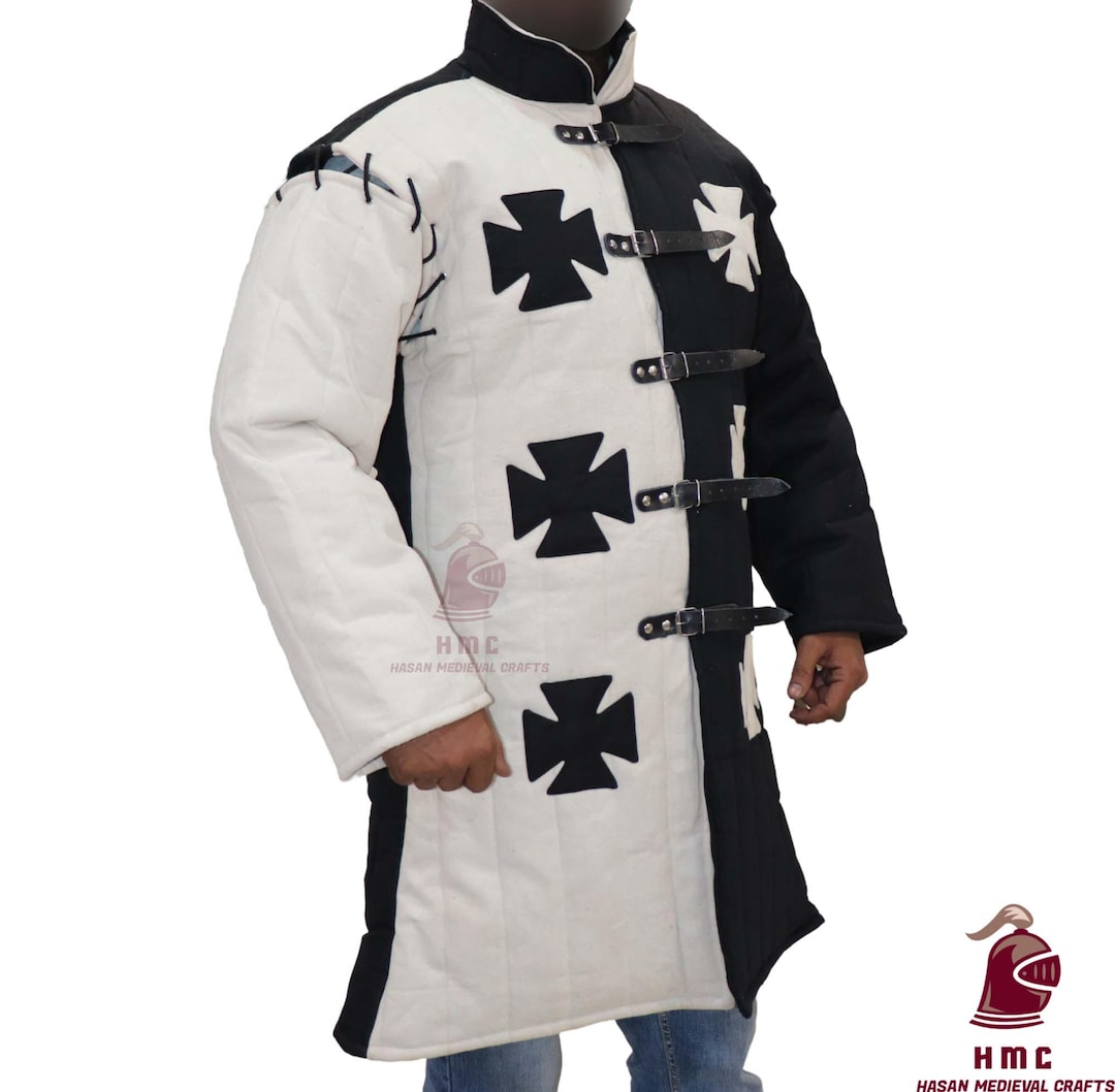 Tailoring Medieval Padded Armor, Medieval Gambeson, Long Padded Jacket ...