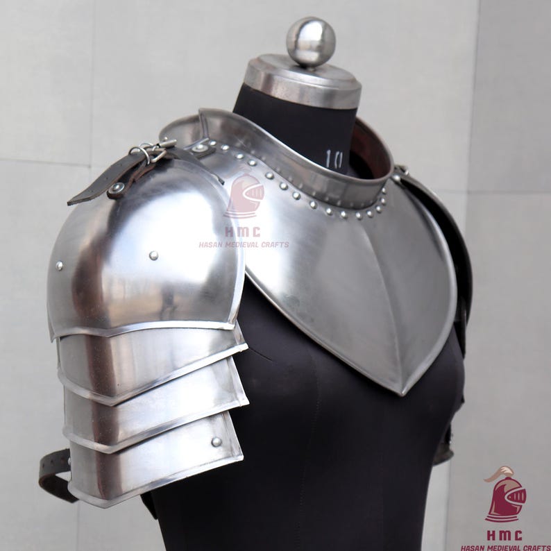 Buy Medieval Armour Set – Gorget With Pauldrons for Knights Best Gift for Christmas Halloween ...