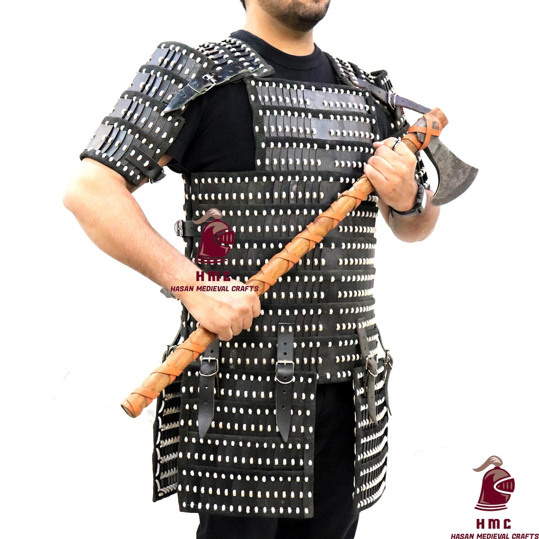 Sca Lamellar Armor Set – 22 Gauge Steel Torso & Tassets | Medieval ...