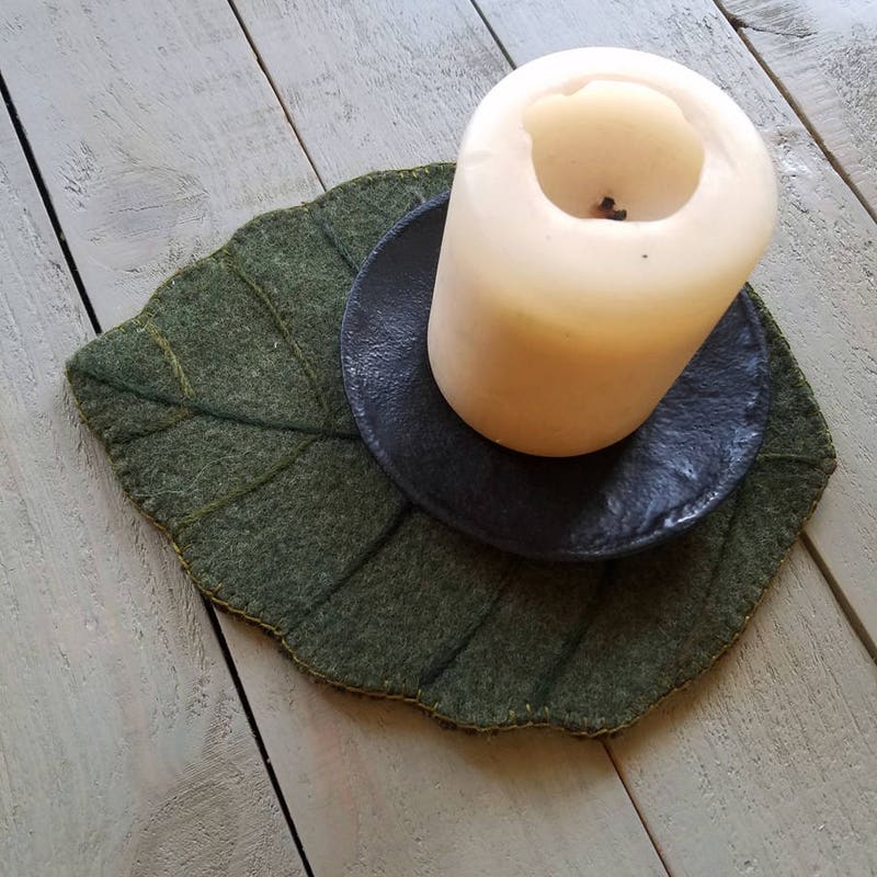 Wool Candle Mat - Etsy