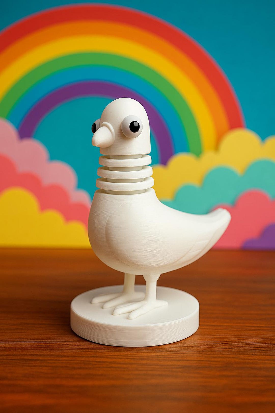 Flexible Bird‑neck Pigeon Wiggly Desk Toy · 3D Printed Articulated ...