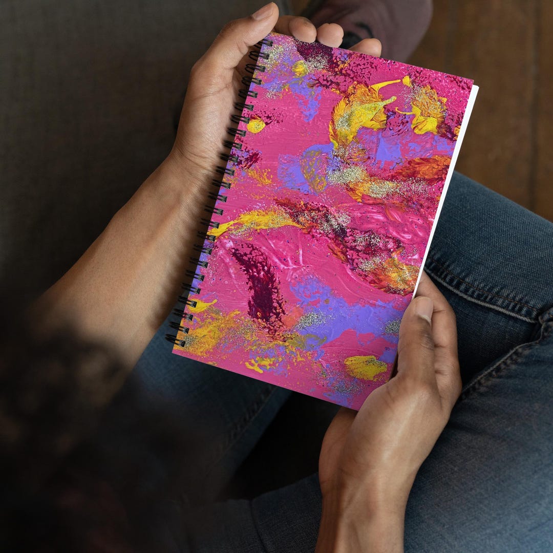 Art Notepad With Spiral Binding DIN A5, Notepad Dotted Pages ...