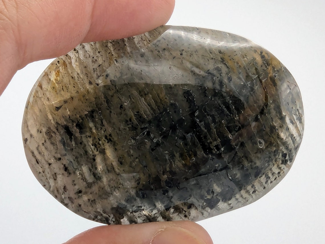 Large Thousand Layer Lodolite Garden Quartz Palm Stone for Meditation ...