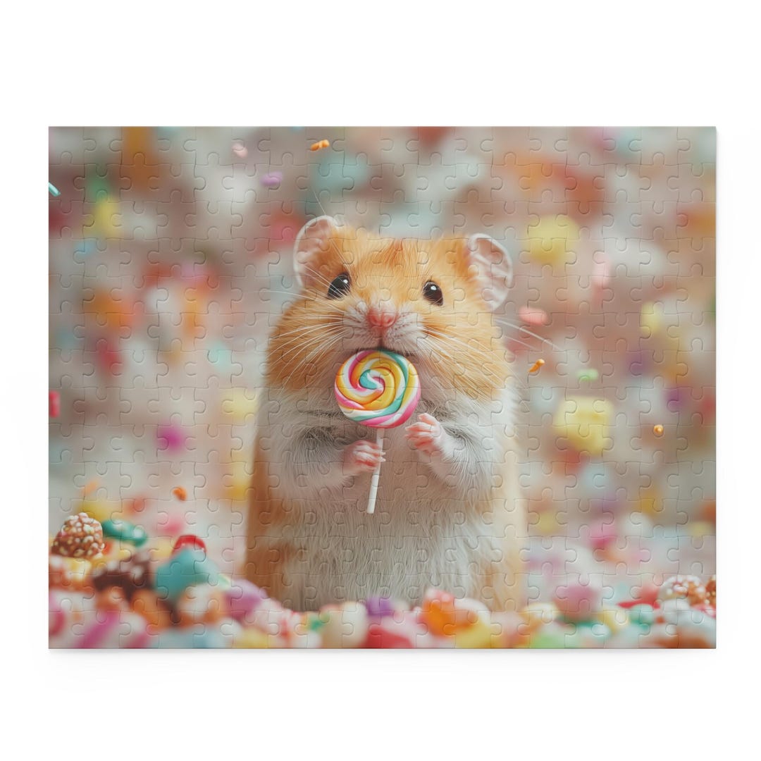 Cute Hamster Puzzle for Kids, Animal Themed Jigsaw, Family Fun Activity ...