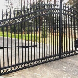 Driveway Metal Gate / Swing Gate - Donuts Design - MG0009 - Etsy