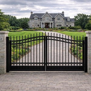 Driveway Metal Gate / Swing Gate - Donuts Design - MG0009 - Etsy