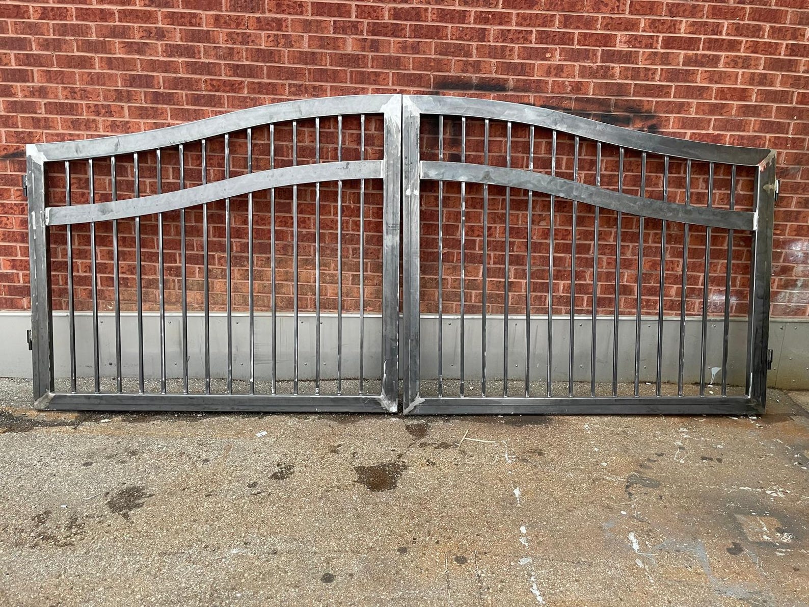Driveway Metal Gate / Swing Gate - Twin Wave Design - MG0011 - Etsy