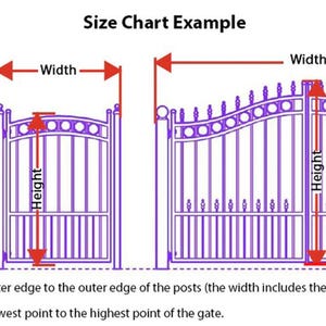 Driveway Metal Gate / Swing Gate - ALFA Design - MG0014 - Etsy