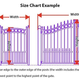 Driveway Metal Gate / Swing Gate - Twin Wave Design - MG0011 - Etsy
