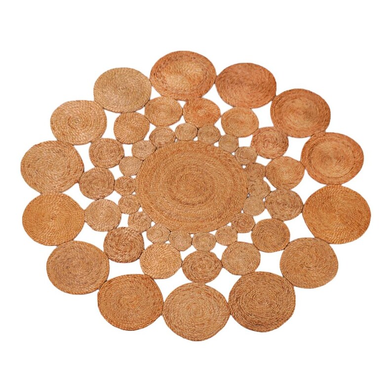 Hand-braided Natural Jute Round Rug - Large Boho Decor, Eco-friendly ...