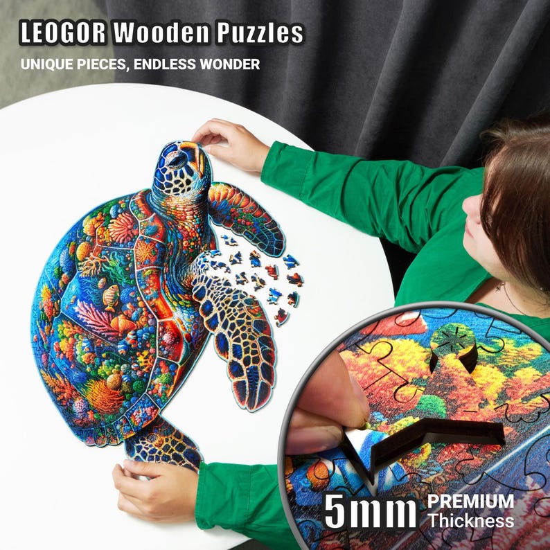 Extra-thick 5mm Wooden Puzzle for Adults – 500 Pieces | Wood Puzzles ...