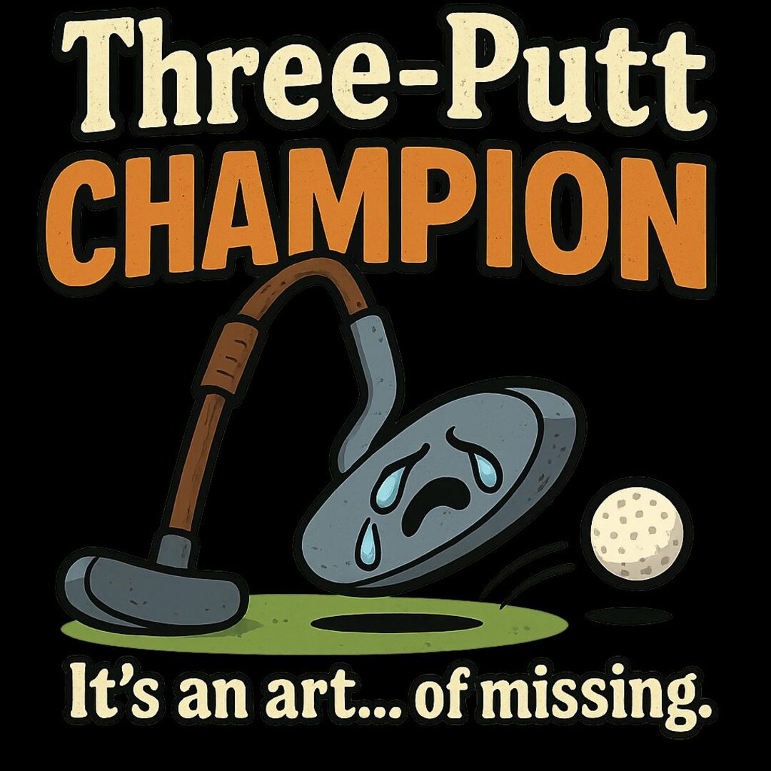 Three-putt Champion Golf T-shirt – Funny Golf Lover Tee - Etsy