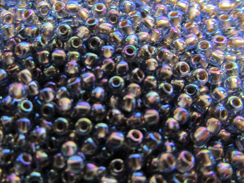 Transparent Rainbow Black Diamond Size 11/0 or 8/0 Japanese Toho Glass ...