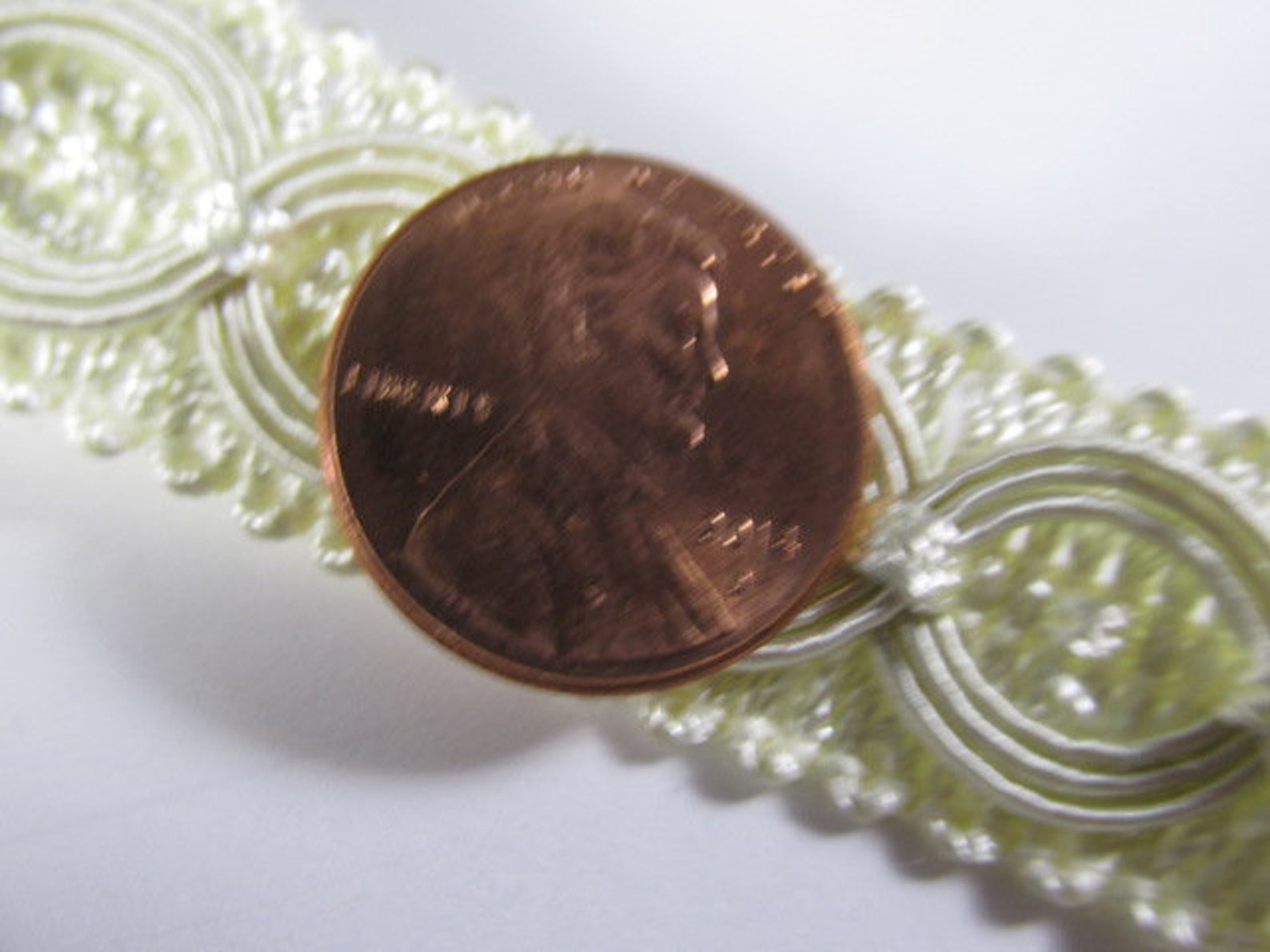 Ivory Cream Circle Patterned 3/4 Inch Fancy Braided Decorator - Etsy