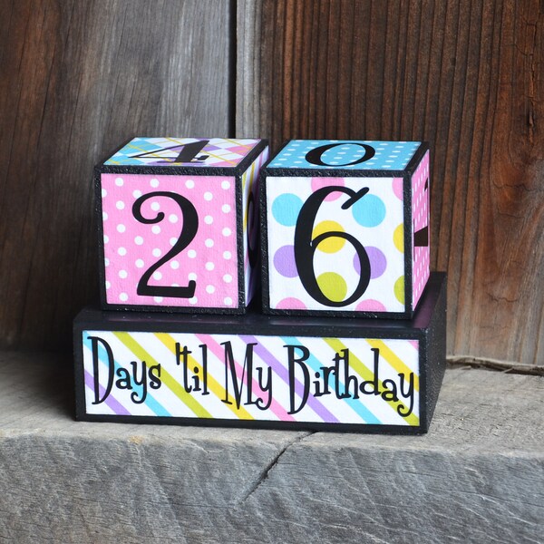 Countdown Blocks - Etsy