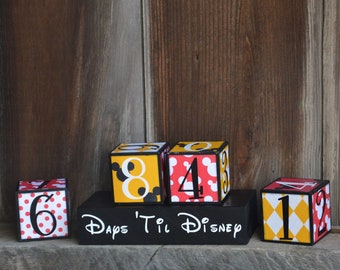Disney Countdown Blocks - Etsy