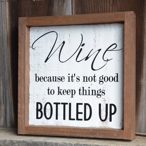 Funny Wine Sign Wine a Little...you'll Feel Better - Etsy