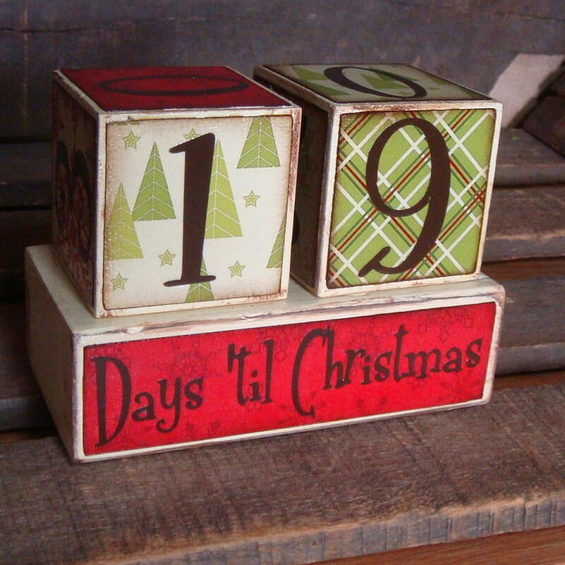 Countdown Blocks - Etsy
