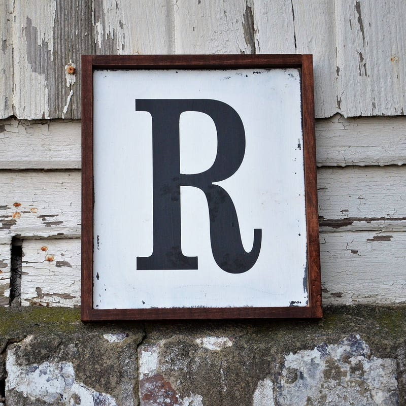 Wood Initials - Etsy