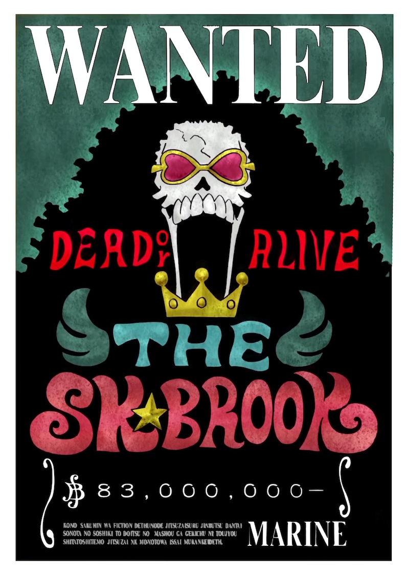 One Piece Wanted Posters | Straw Hat Crew Anime Art (digital Download ...
